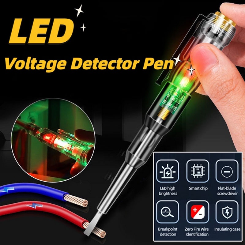 LED Voltage Tester Pen Intelligent Induction Power Detector Electrical ...