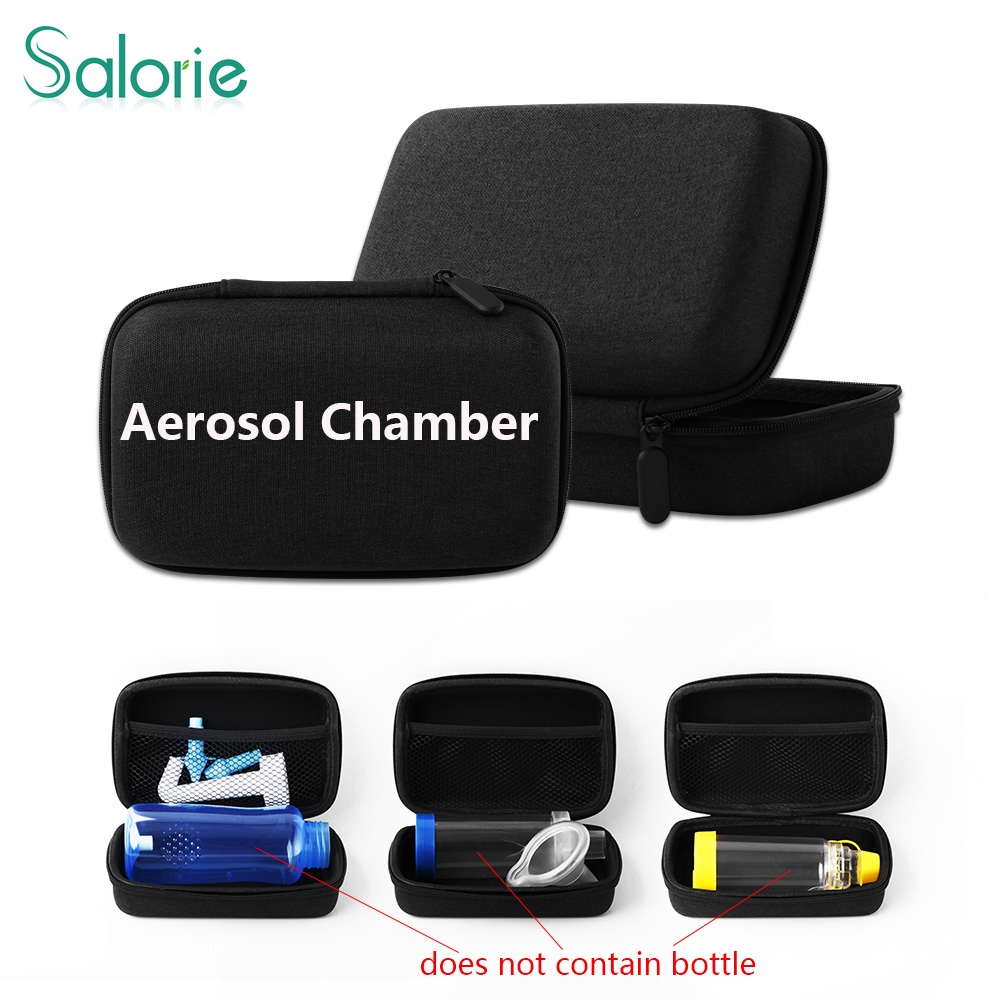 Portable Aerosol Chamber PU Bag Travel Asthma Inhaler Case Box Outdoor ...