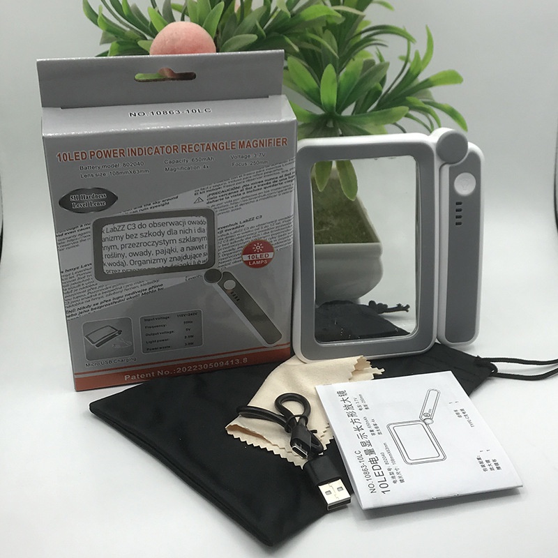 READY STOCK LED Magnifier Kanta Pembesar 4X Magnifying Glass Light ...