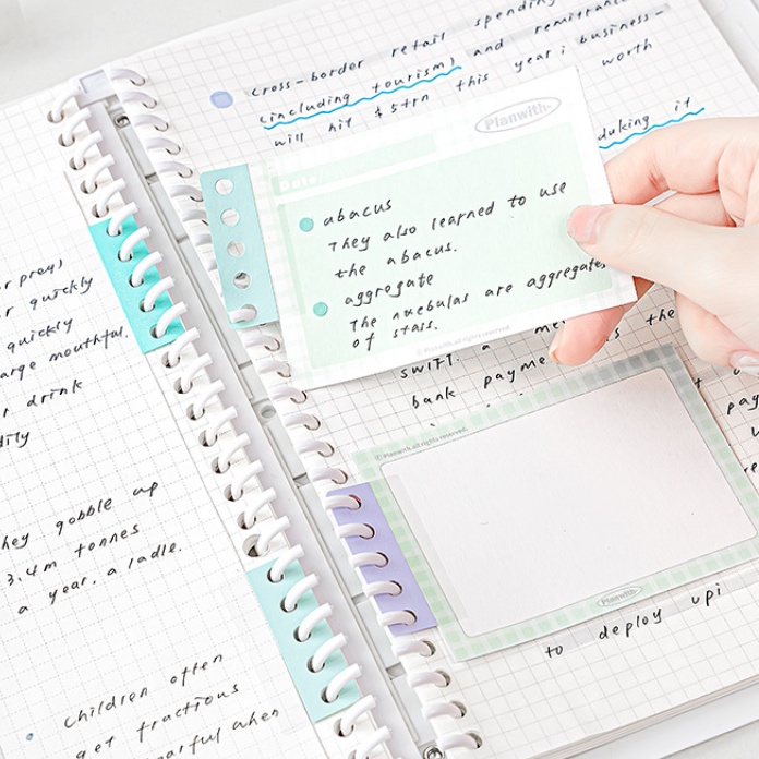 Cdaily|Perforation-free Notes Supplementary Stickers Color Labels Index ...