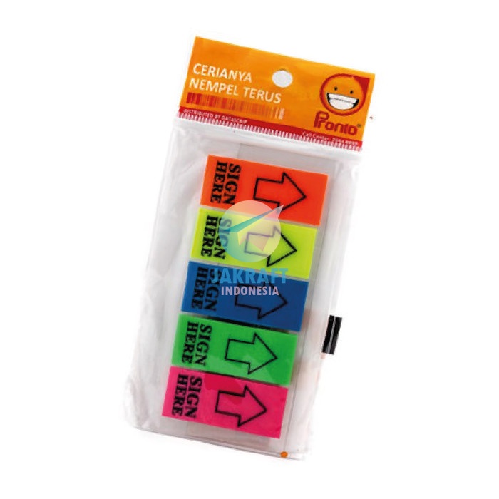 Memo Stick It Post It Note Colorful Arrow Sign Here PRONTO Top | Shopee ...