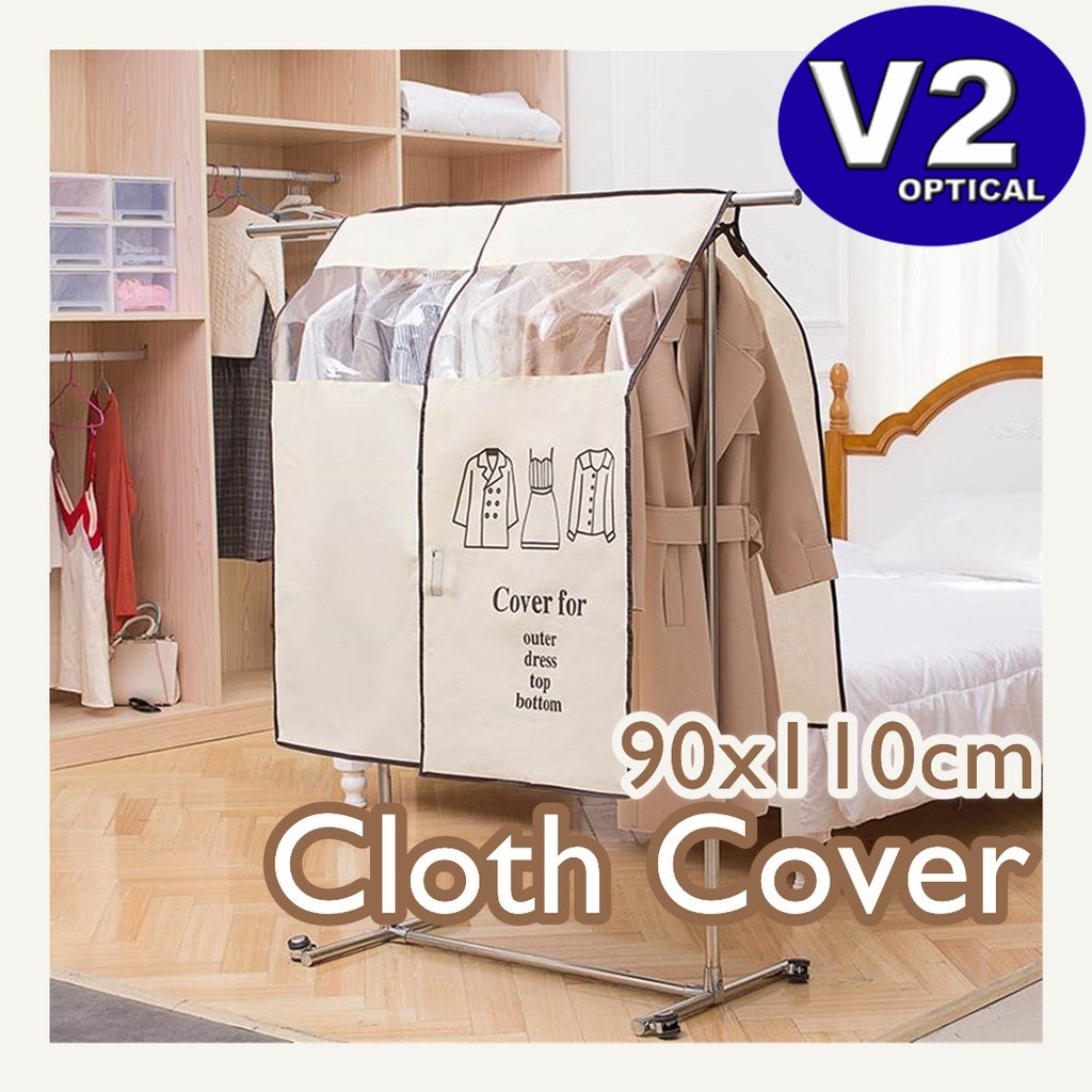 Dustproof Wardrobe Storage Clothes Cover Rack Hanging Cover Large ...