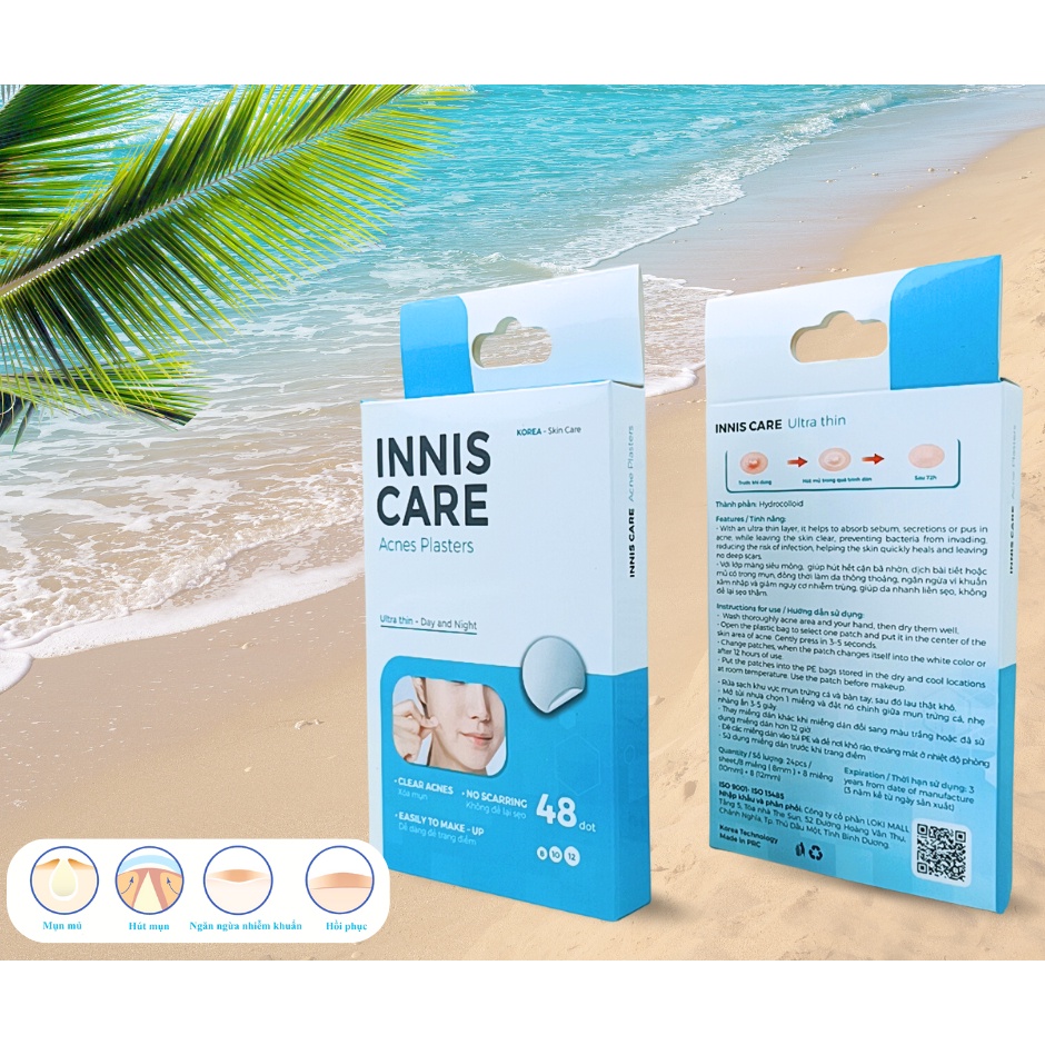 Innis CARE acne patches, effective acne reduction, natural skin ...
