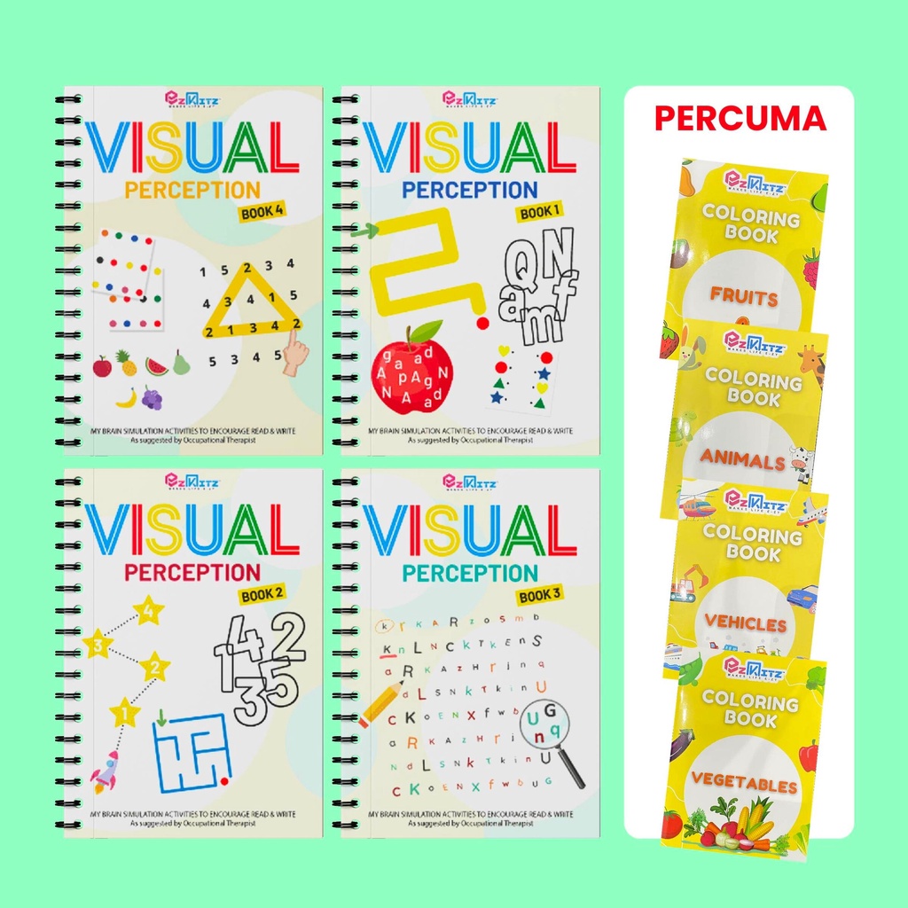 VISUAL PERCEPTION BOOK 1,2,3,4 | Shopee Malaysia