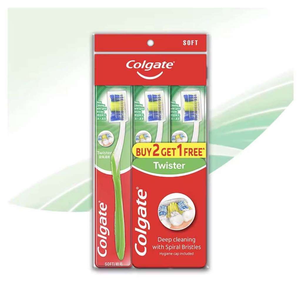 Colgate Twister Toothbrush Valuepack 3s (Soft) | Shopee Malaysia