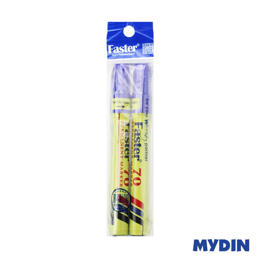 Faster Marker Permanent MF70 2's (Blue) | Shopee Malaysia