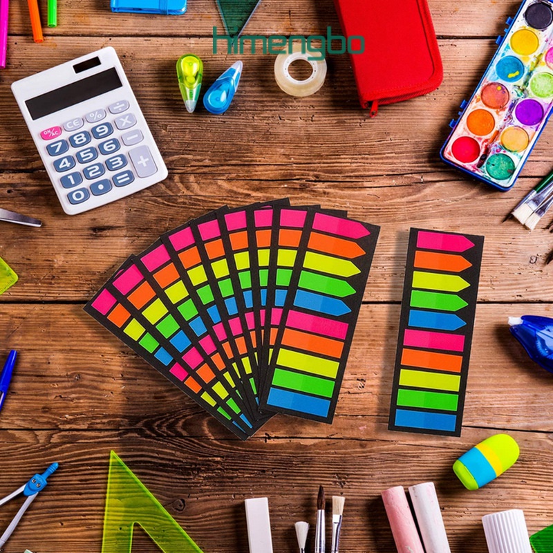 [READY STOCK] 200sheets Color PET Fluorescent Sticky Notes Transparent ...