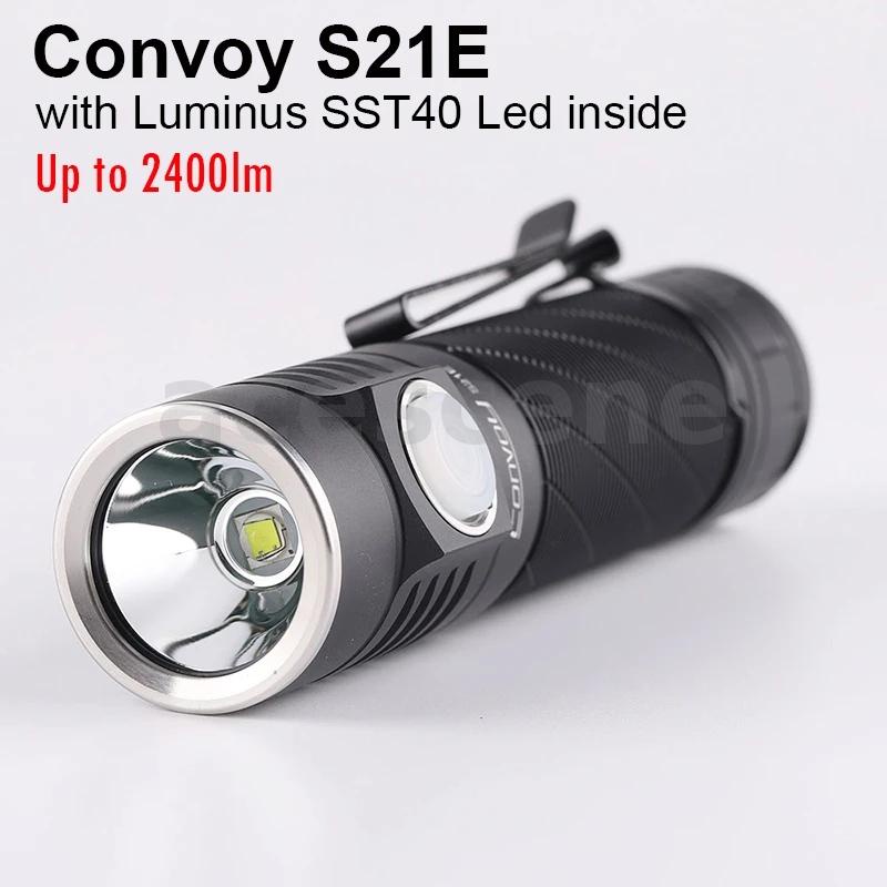 Convoy S21E SST40 SFT40 519A 2400LM USB Rechargeable LED Flashlight ...
