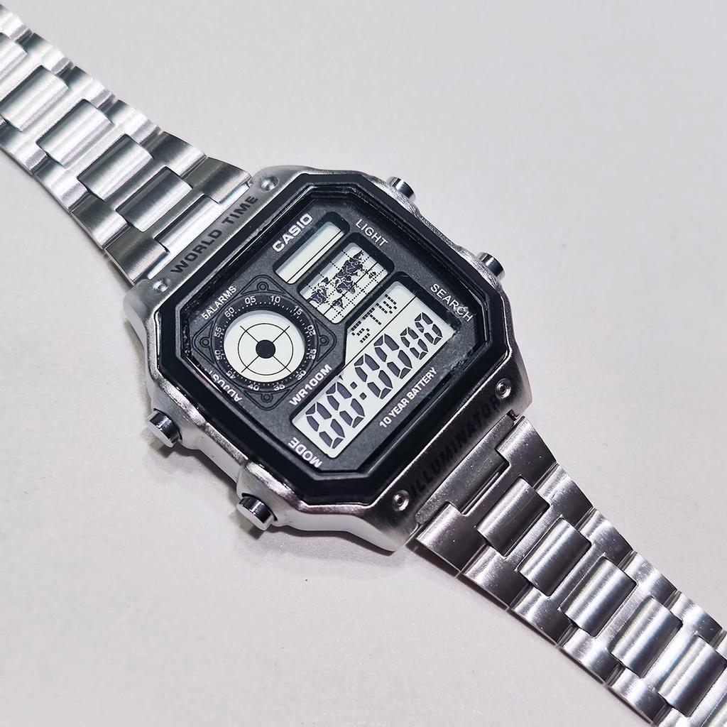 Modern CASIO Men's Digital Waterproof Watch with Square Dial and High ...