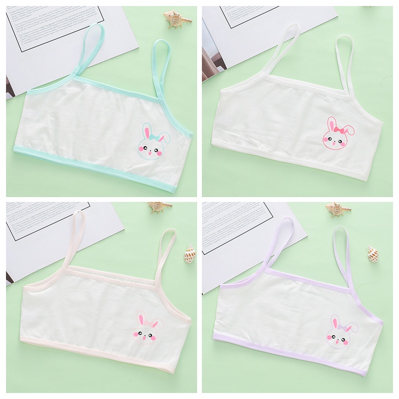 Girl's Training Bra Teenage Soft Sport Bra Training Bra Skin-friendly ...