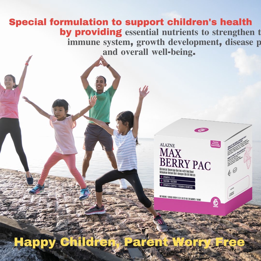 Alazne Max Berry Pac Botanical Beverage Berried with Red Beet (Vitamin ...