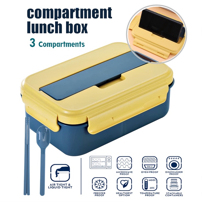 Microwave Safe Lunch Box Storage Container | Shopee Malaysia