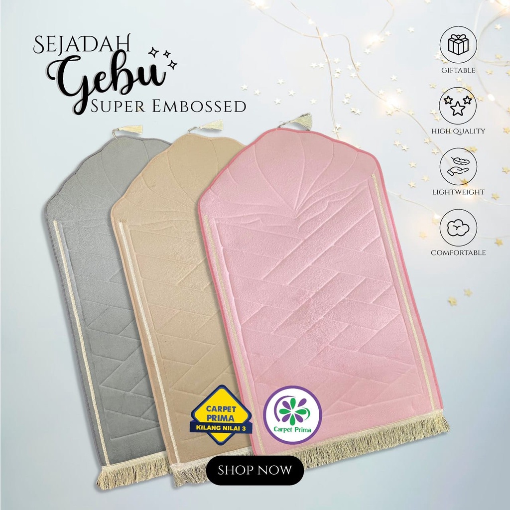 [READY STOCK] SEJADAH GEBU SUPER EMBOSSED/Sejadah Gebu Tebal Lembut ...