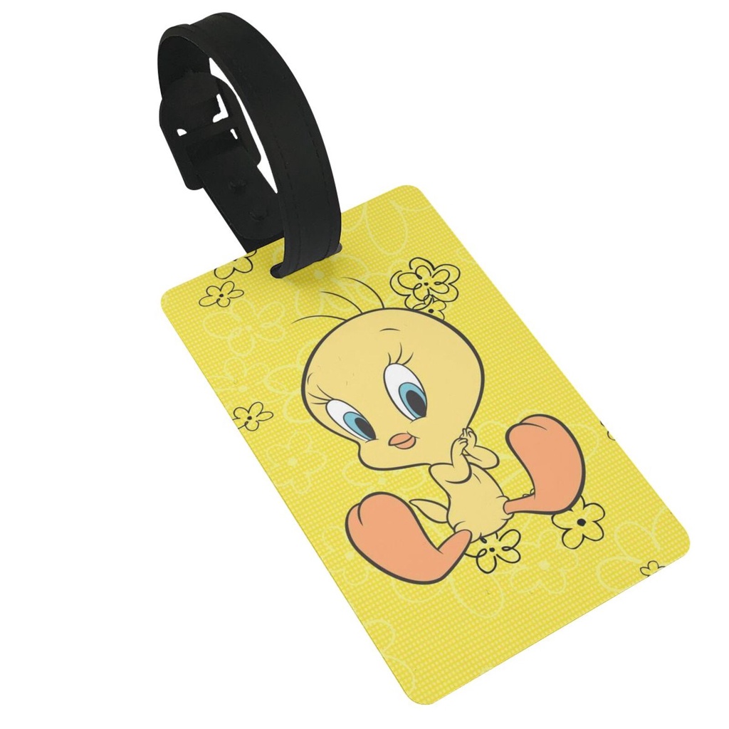 Tweety Bird Luggage Tag Suitcase Name ID Card Labels Identifiers PVC ...