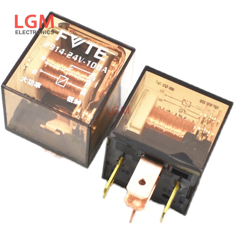 Waterproof Automotive Relay DC 12V / 24V 40A 100A 5Pin SPDT Car Control ...