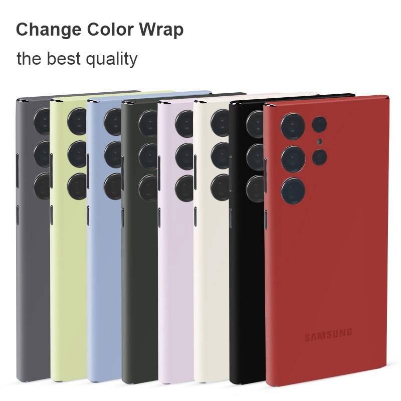 Plain Color Decal Skin for Samsung Galaxy S23 S22 S24 S25 Ultra Plus ...