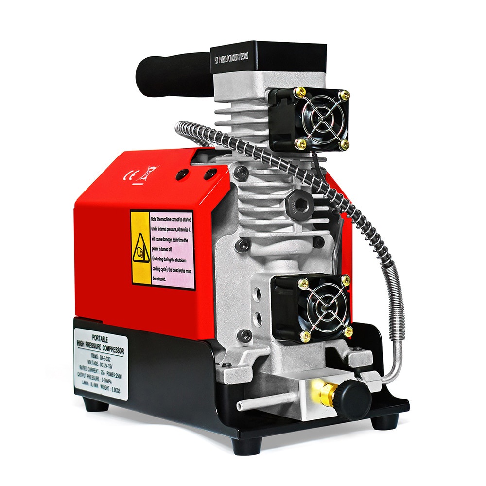GX CS2 4500Psi 300Bar 12V PCP Air Compressor Portable High Pressure ...