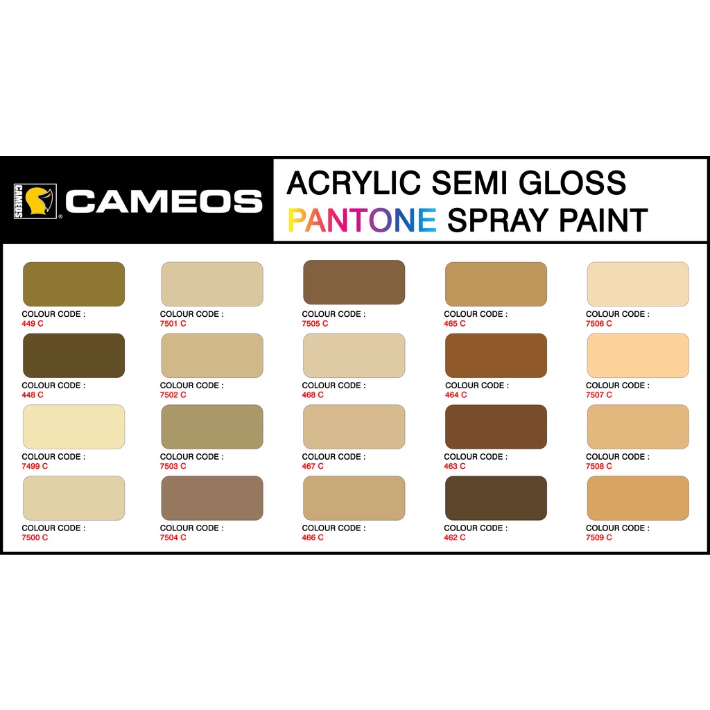 PANTONE Color P58 - Aerosol Spray Paint - CAMEOS 400ML/Bottle | Shopee ...