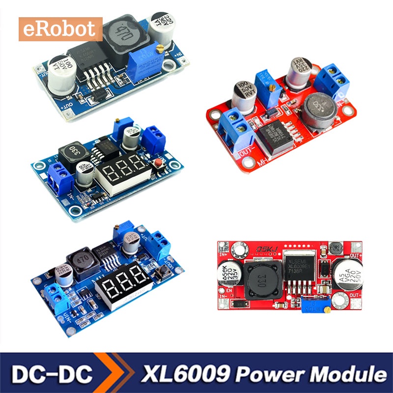 XL6009 Power Supply Module DC-DC Boost Buck Adjustable Step Up Down Converter LM2577 Step-Up ...