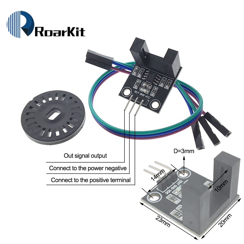 Double Speed Measuring Sensor With Photoelectric Encoders Kit Top For