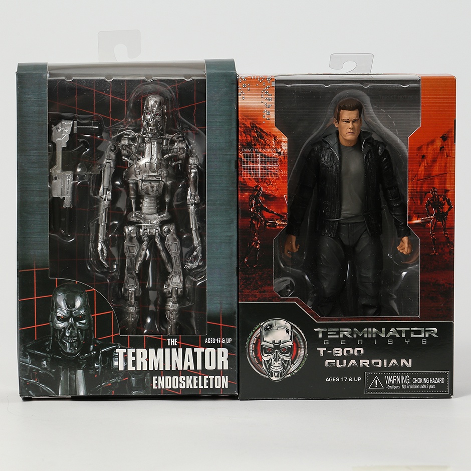 NECA Terminator Genisys T-800 Guardian Endoskeleton Movable Assemble ...