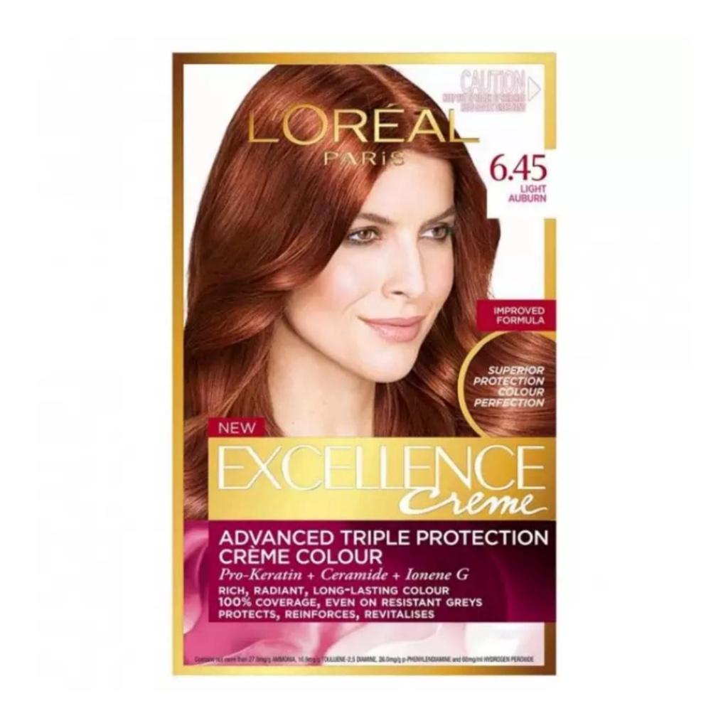 Loreal Paris Excellence Creme No 6 45 Light Auburn Exp 03 2021