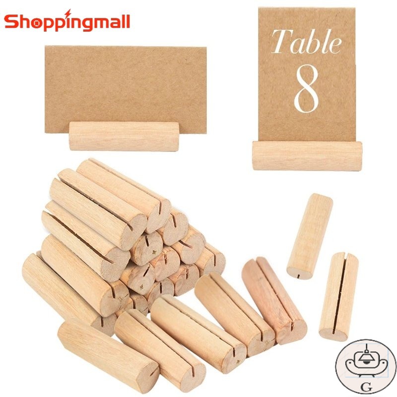 GS [Sunshine] 5Pcs Photo Postcard Clip/Wedding wood Place Card Holders ...