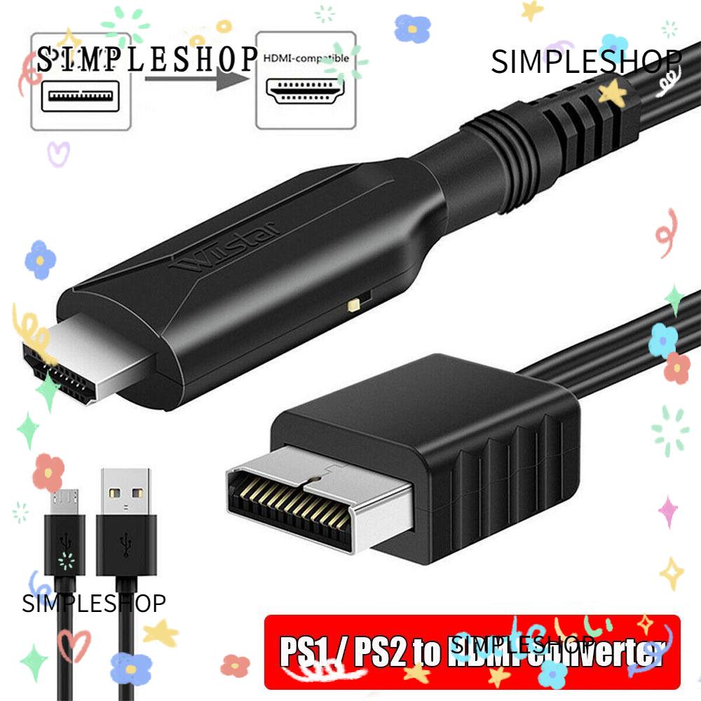 SIMPLESHOP PS2 To HDMI Adapter Full HD HD Converter Full HD Cable ...