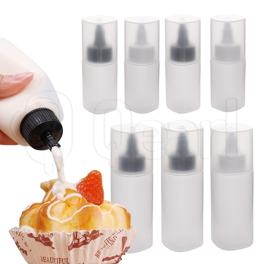 Mini Transparent Plastic Squeeze Sauce Bottle / Sharp-mouth Empty ...