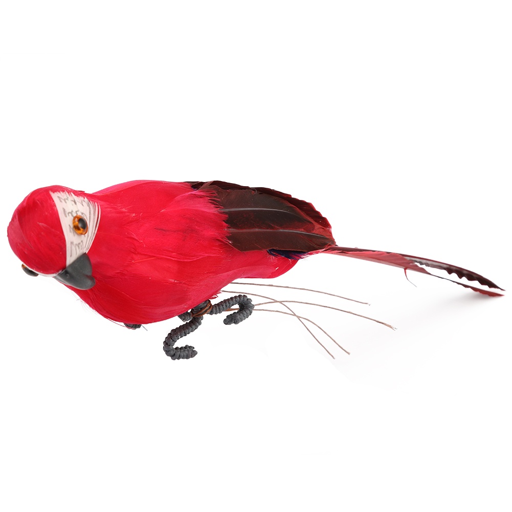[Ready Stock] Creative Foam Feather Artificial Parrot Imitation Bird ...