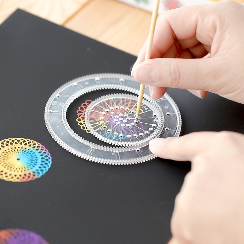 10-33pcs Spirograph Design Arts Craft Kit Classic Amazing Designs ...