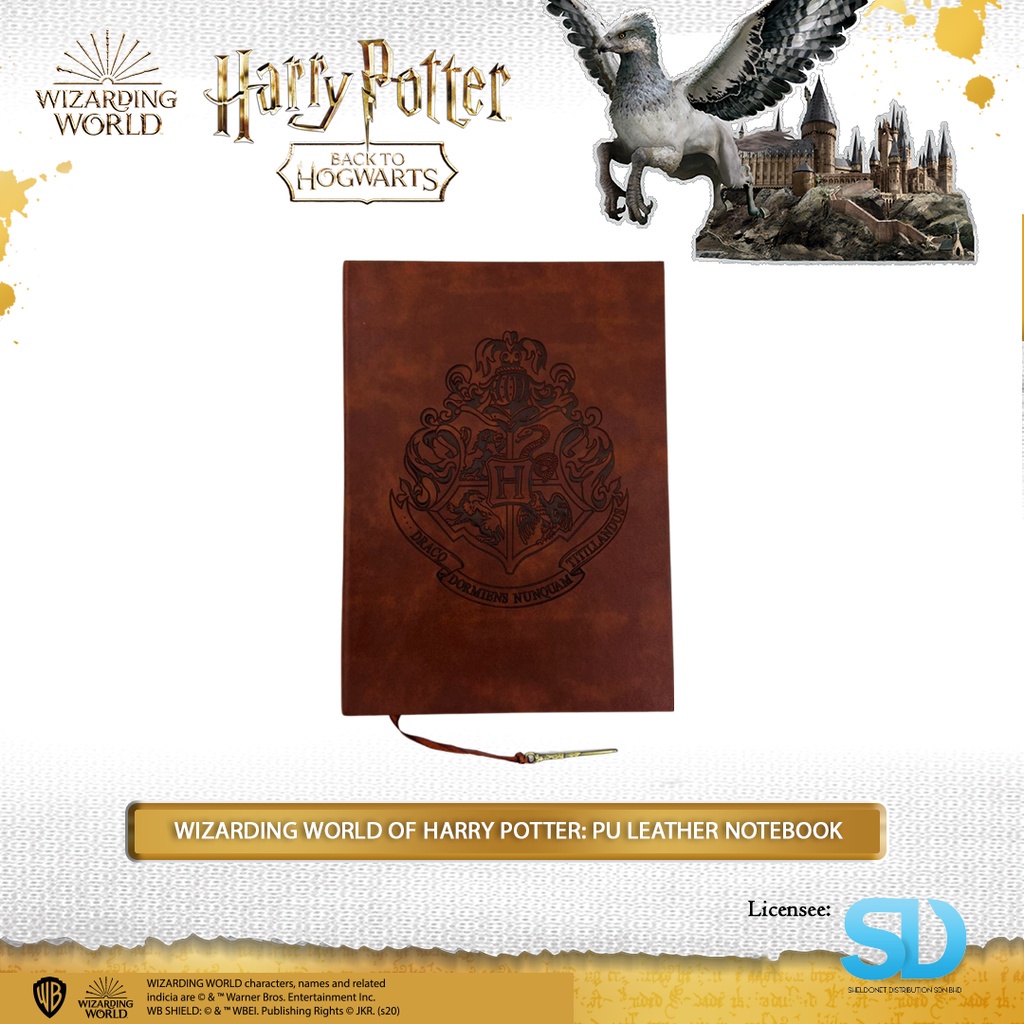 Wizarding World Of Harry Potter: PU Leather Notebook | Shopee Malaysia