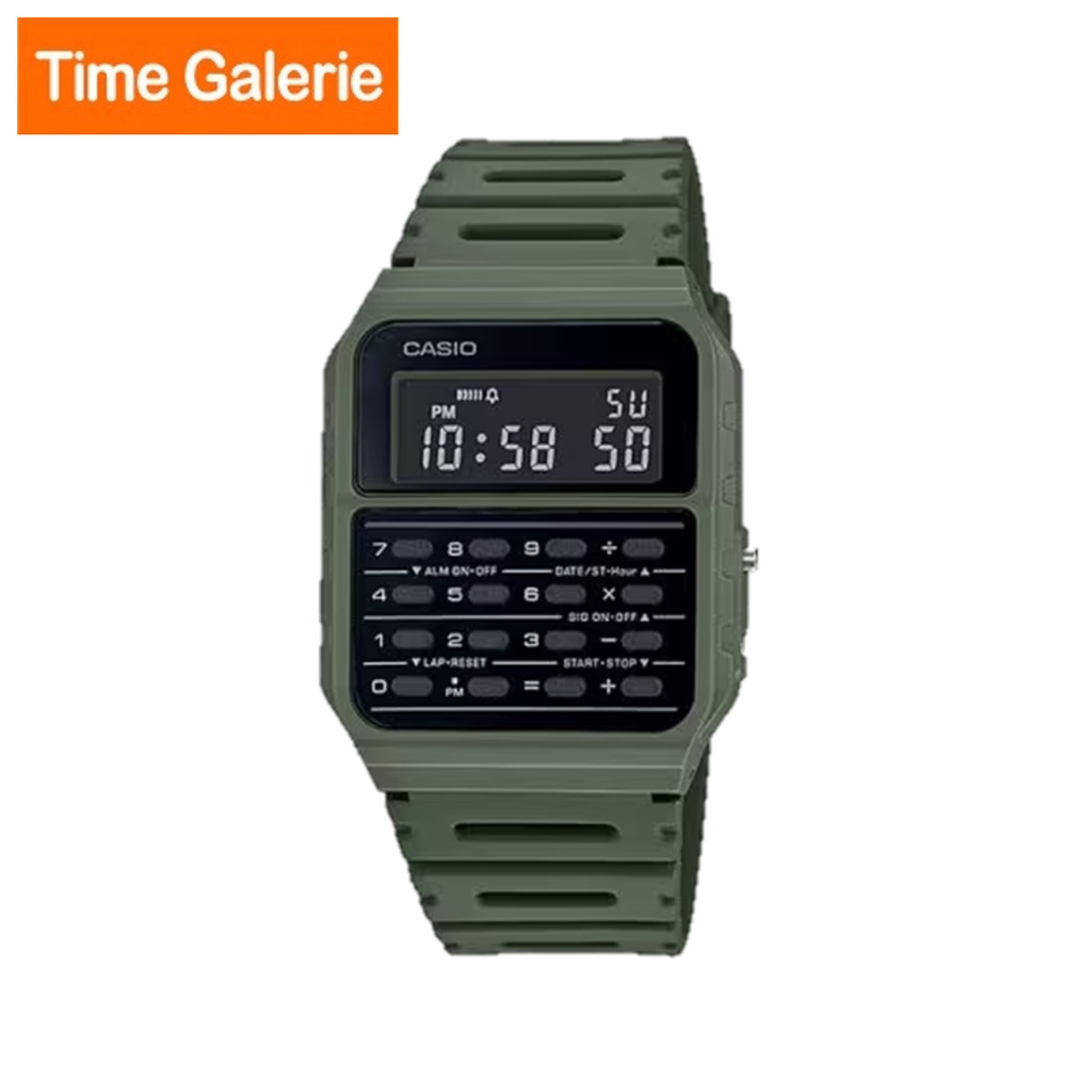 CASIO Vintage Green Strap Calculator Men Watch CA-53WF-3B | Shopee Malaysia