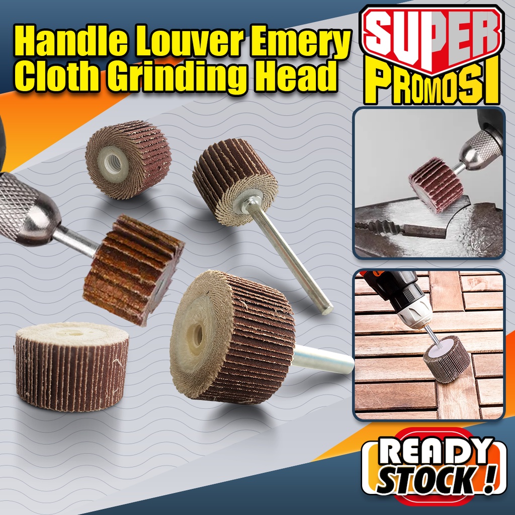 [ Mata Kertas Pasir 3mm/6mm ] Sanding Flap Wheel Grinding Head ...