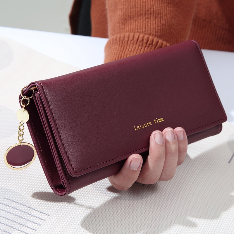 Dompet Perempuan Women Wallet Long Wallet Leather Wallet Long Wallet ...