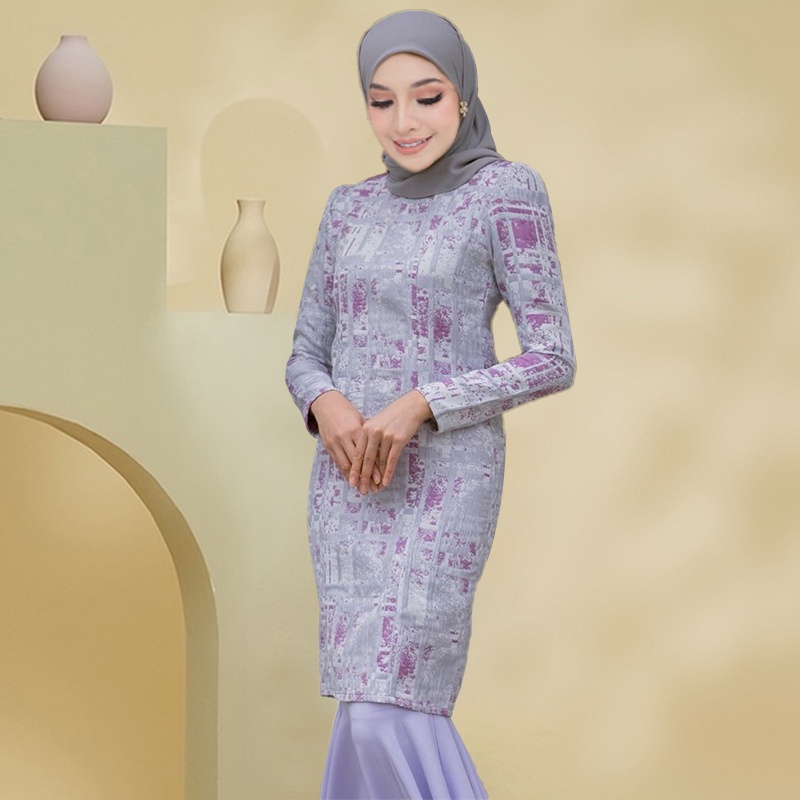 Baju Kurung Moden Lilac Kurung Baju Raya 2023 Baju Tunang Murah Nikah Baju Jubah Muslimah ...