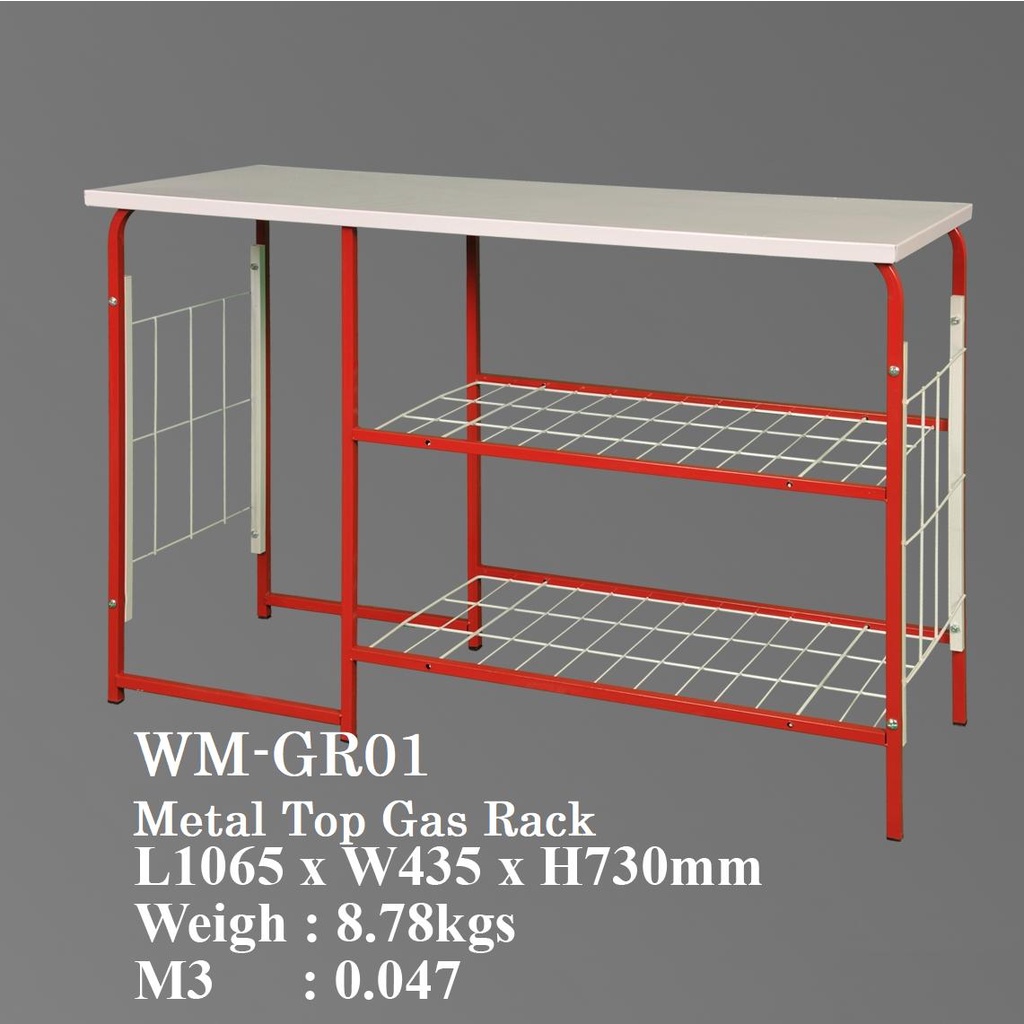 WM-GR01 Metal Top Gas Rack/ meja stove/ rak dapur/ Metal Rack/Rack Besi ...