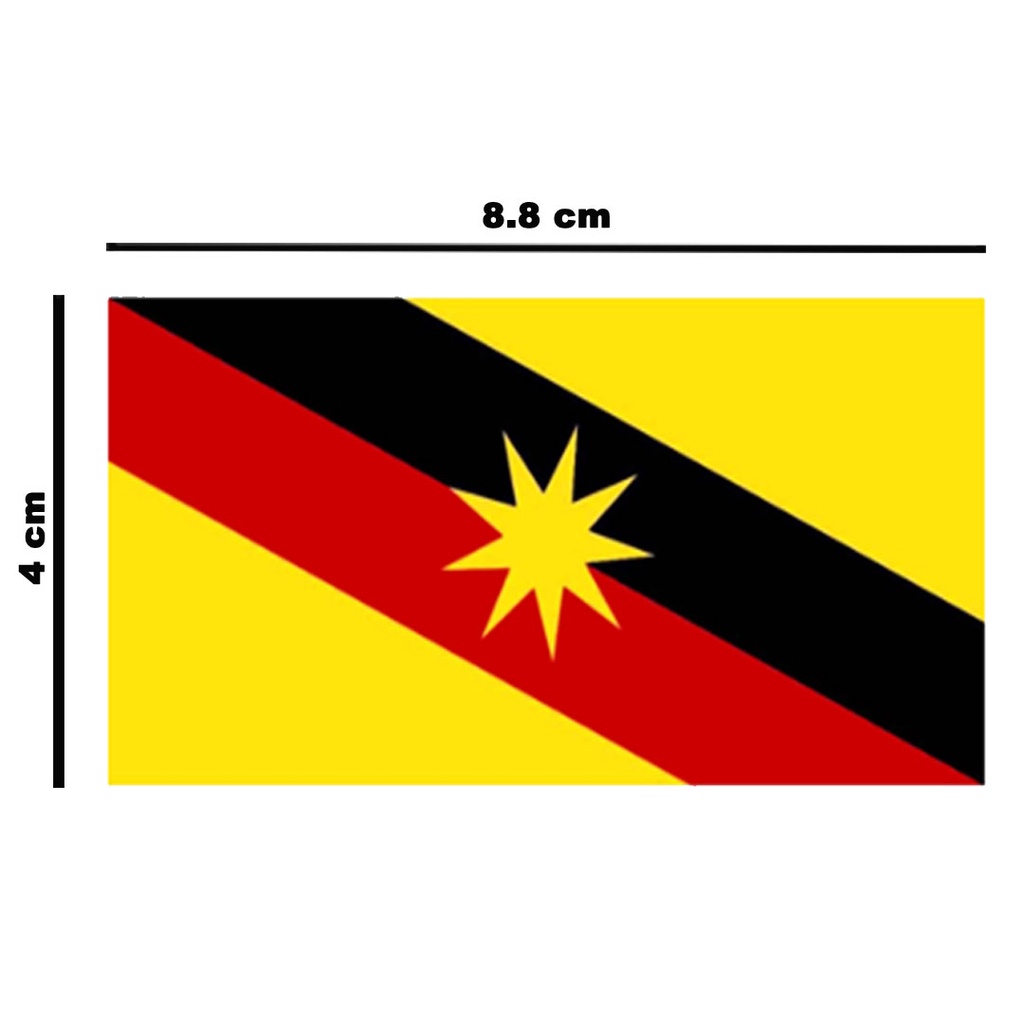Sticker Motor Bendera Negeri Sarawak ST345 | Shopee Malaysia