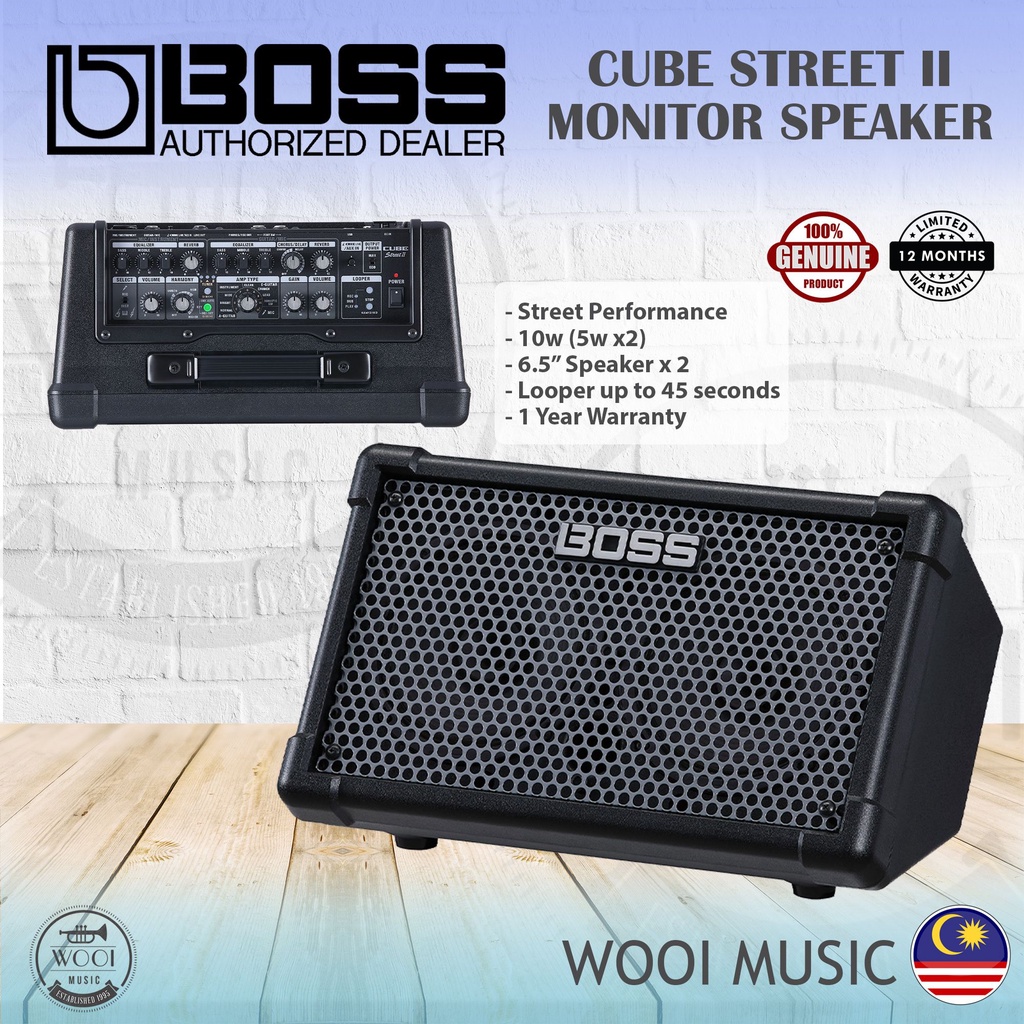 Boss Cube Street II Monitor Speaker / Battery Powered Stereo Amplifier ...