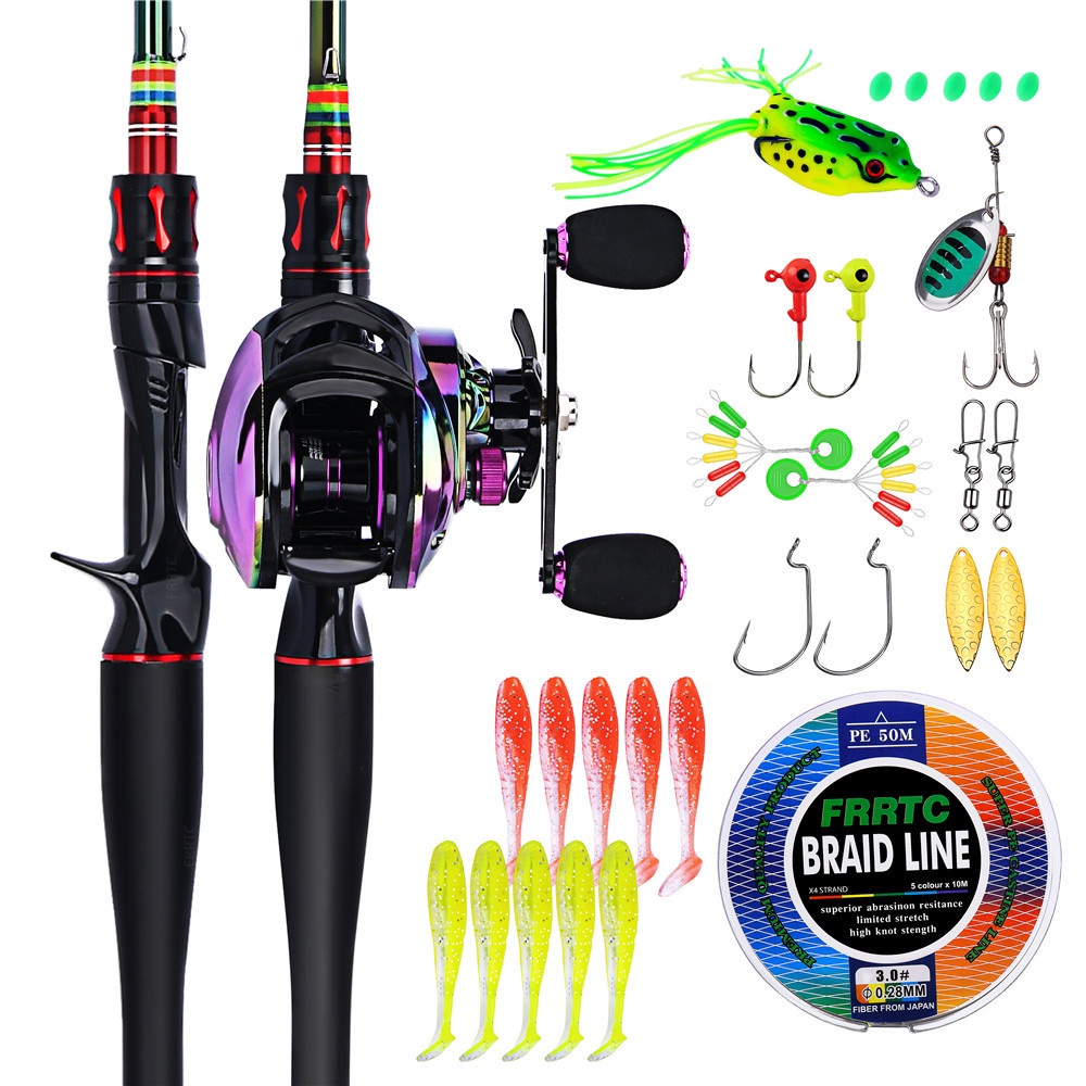 Ready Stock Malaysia FRRTC Fishing Rod Reel Set Casting Fishing Rod and ...