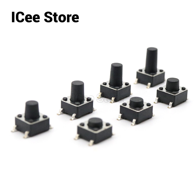 50-100Pcs Tactile Push Button SMD Switch 6*6*4.3mm 6*6*5mm 6/7/8/9/10 ...