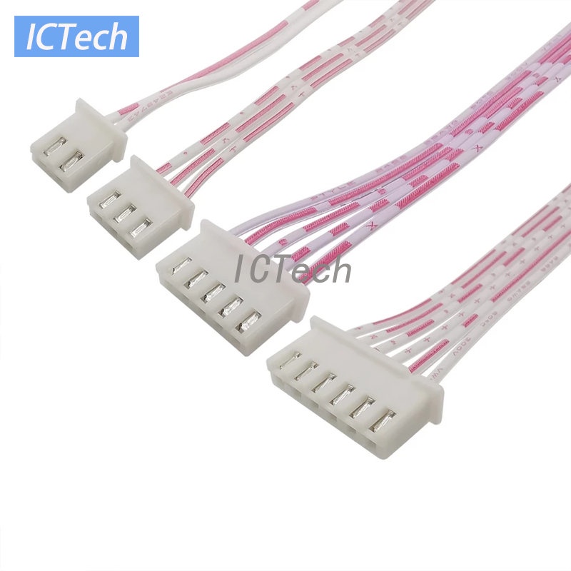 10Pcs XH2.54 Wire JST 2.54mm Pitch Connector Cable 20CM 10CM Red and White 2P/3P/4P/5P/6P/7P/8P ...