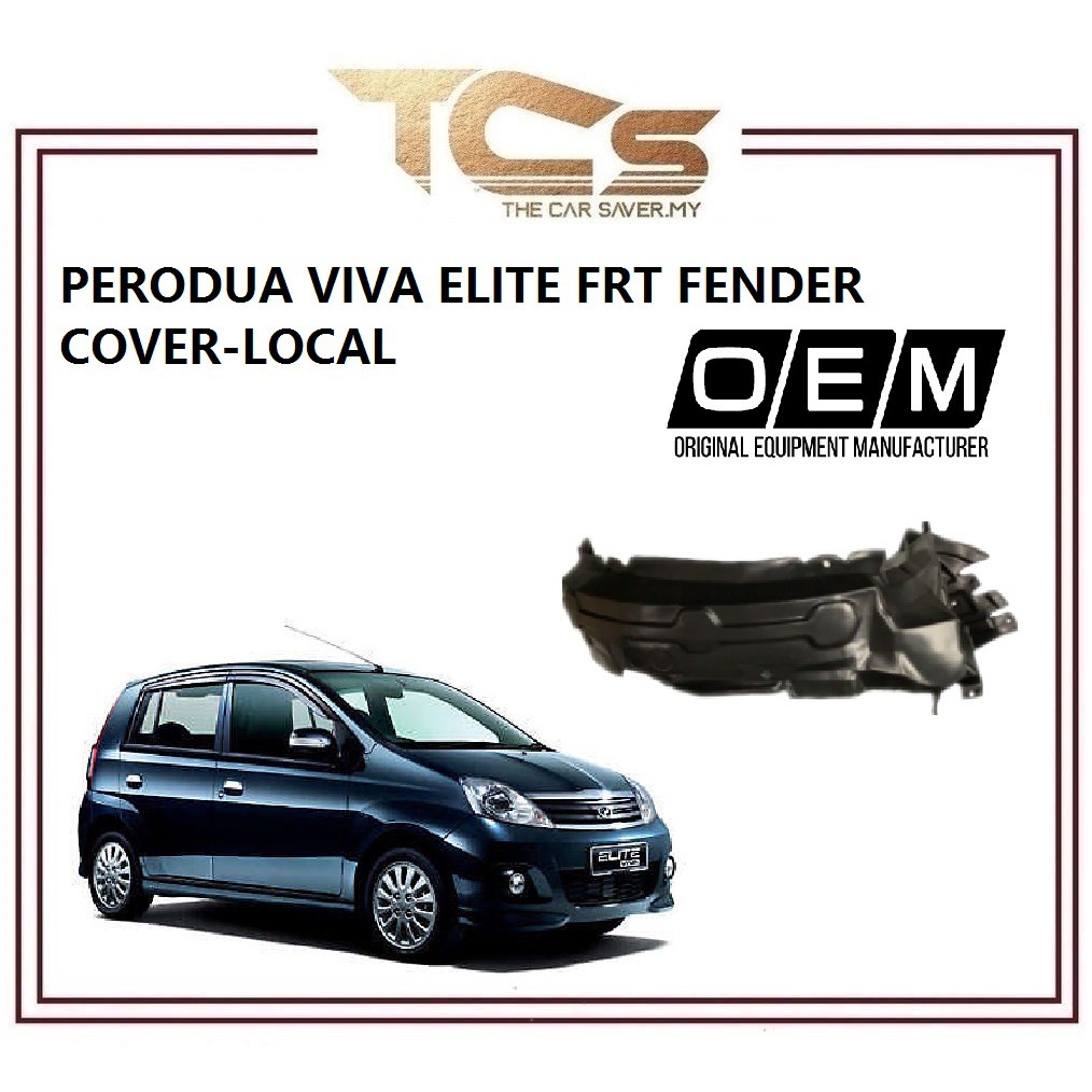 Perodua Viva Elite Front Fender Inner Cover/Fender Liner/Daun Pisang ...