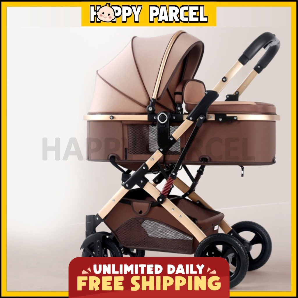 Premium Baby Stroller 3 in 1 Baby Stroller 2 Way Facing Stroller Baby Newborn Stroller Baby ...