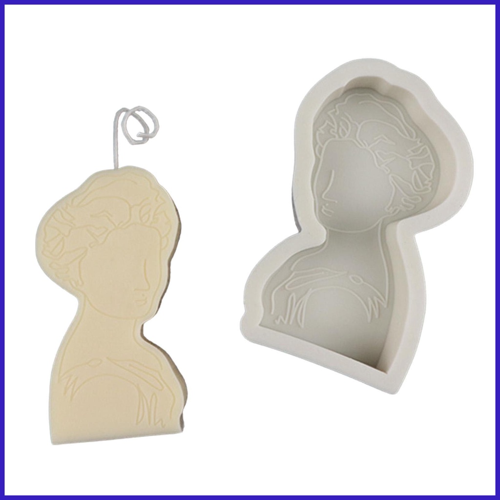 Candle Silicone Mold Female Candle DIY Mold Portrait Silicone Mold ...