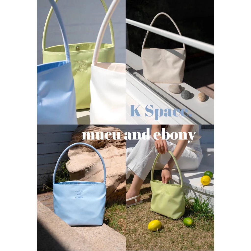 Mucu and Ebony Tote Bag Korea Fashion Embroidery Tote Bag Aesthetic ...
