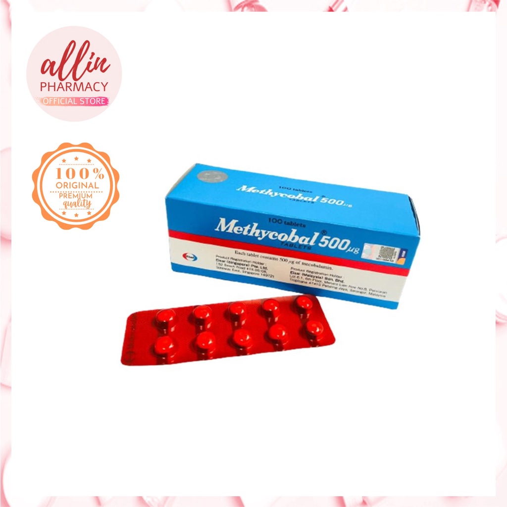 Methycobal 500mcg Vitamin B12 Tab 10X10s [JAPAN] (EXP 08/26) | Shopee ...