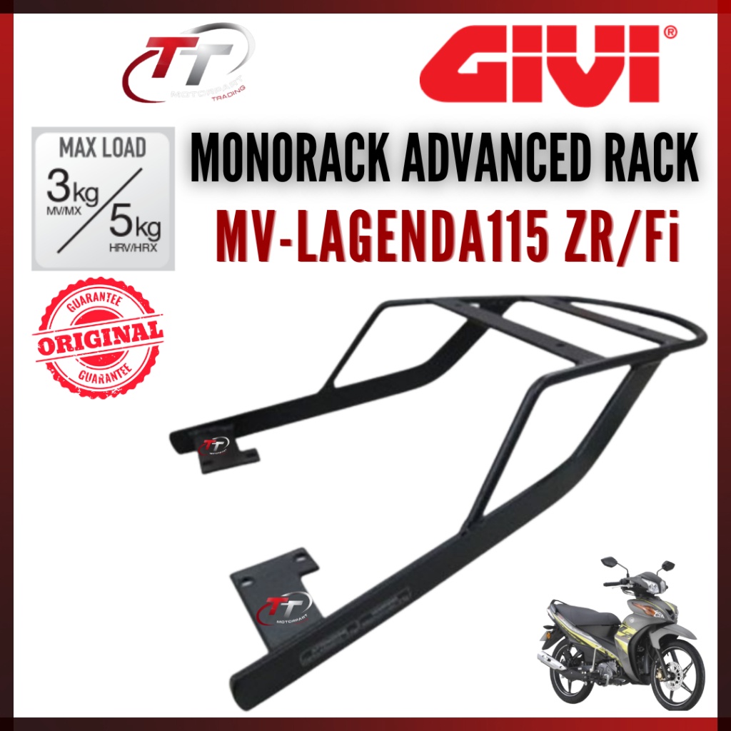 LAGENDA115 ZR Fi LAGENDA 115 Z GIVI MV MONO RACK ADVANCE MONO RACK ...