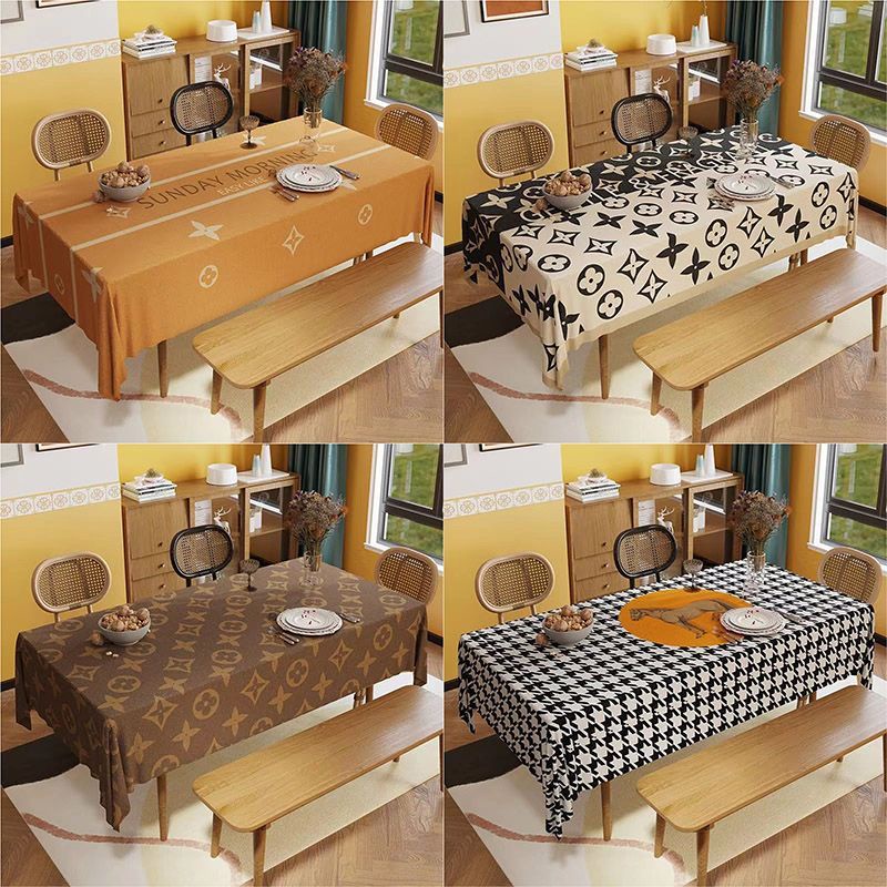 High-End Light Luxury Tea Deskcloth Anti-Dust Fabric Flannel Restaurant ...
