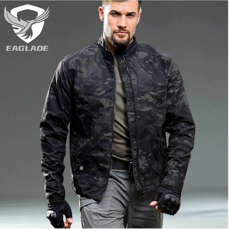 Eaglade Tactical Jacket Men In Night Camo Waterproof Windbreak YDJX-CK ...
